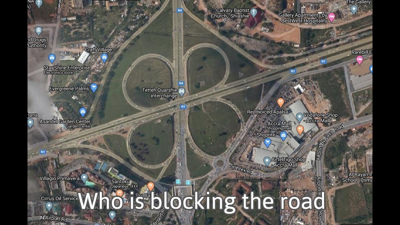 Ghana: Ghost Traffic Jam at Accra Mall - YouTube