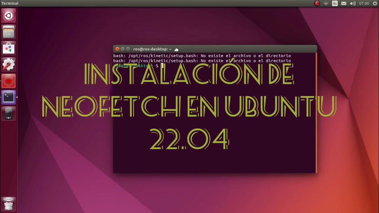 Instalación de neofetch en Ubuntu 22.04 - YouTube