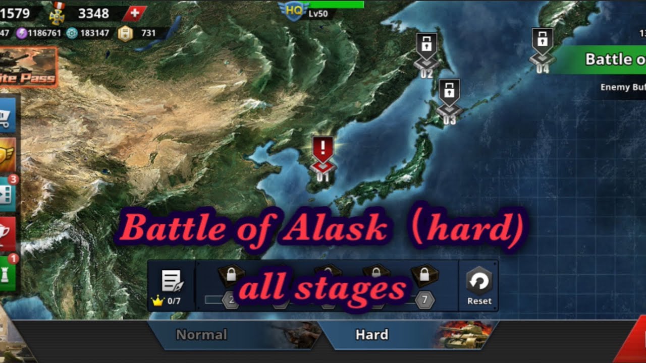 Battle of Alaska（hard)all stages/世界征服者4/世界の覇者4/world conqueror4/wc4 ...