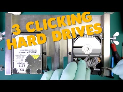 hard drives with clicking sounds | 3 dead head drives recovered - YouTube