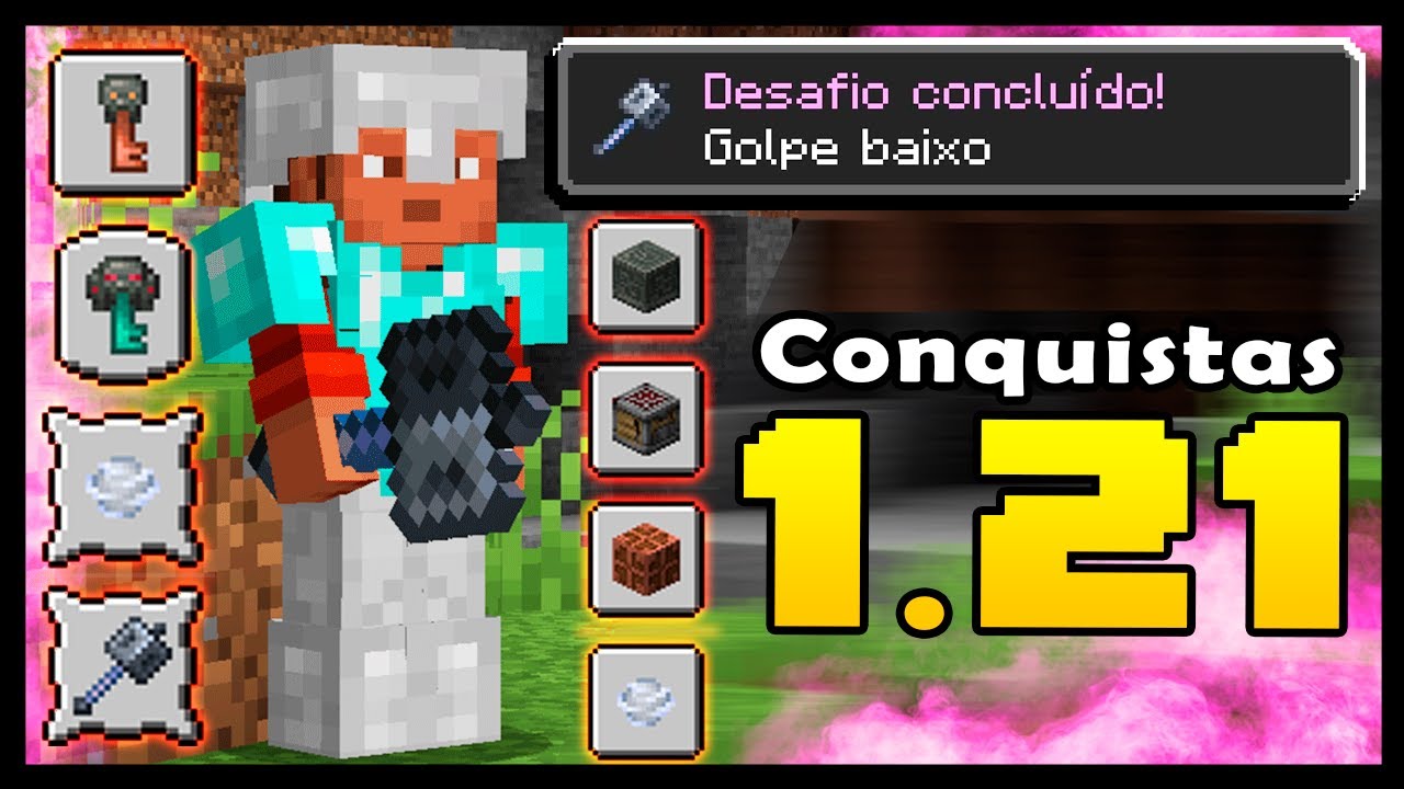 TODAS AS NOVAS CONQUISTAS DA ATUALIZAÇÃO DO MINECRAFT 1.21 - YouTube