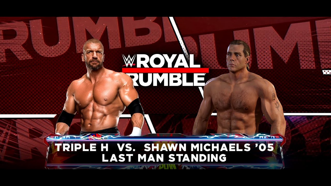 HHH V/s Shawn Michaels Royal Rumble (WWE2K22) - YouTube