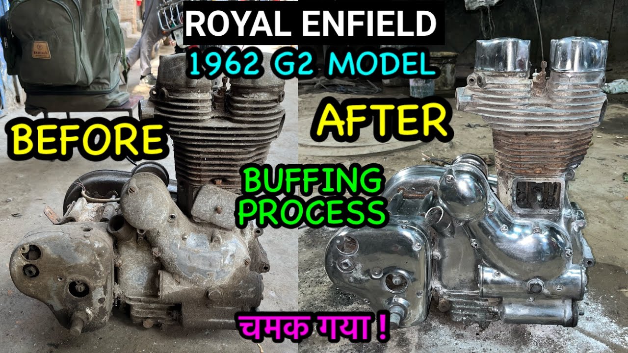 Old Model Bullet Restoration In Mayapuri || Royal Enfield Engine ...