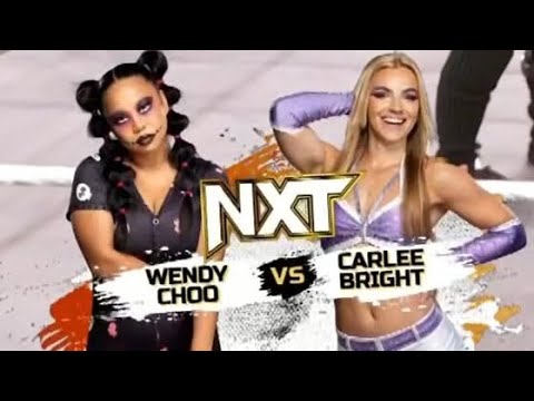 Wendy Choo vs Carlee Bright: NXT, Jul. 2, 2024 - YouTube