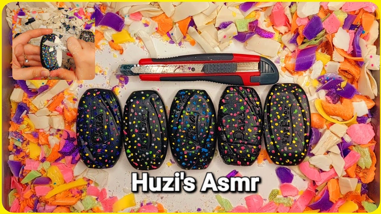 Asmr Soap Cutting 🖤 | Dry Soap Cutting | Relaxing Crunchy Sound | Oddly ...