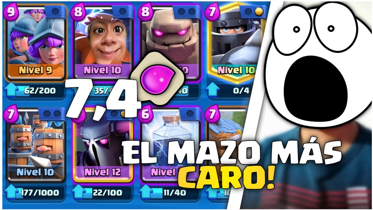 El Mazo Más Caro De Clash Royale - ¿Gane La Partida? - YouTube