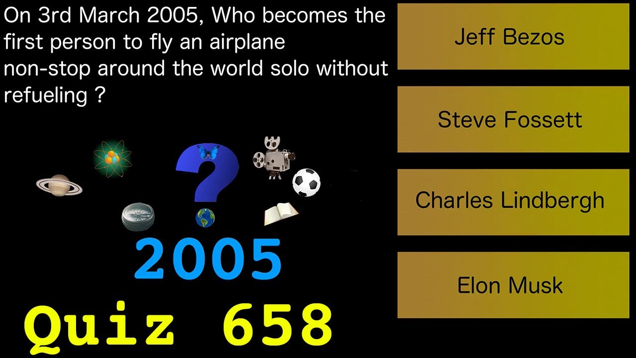 In This Year General Knowledge Pub Trivia/Quiz. Year 2005. Quiz Off ...