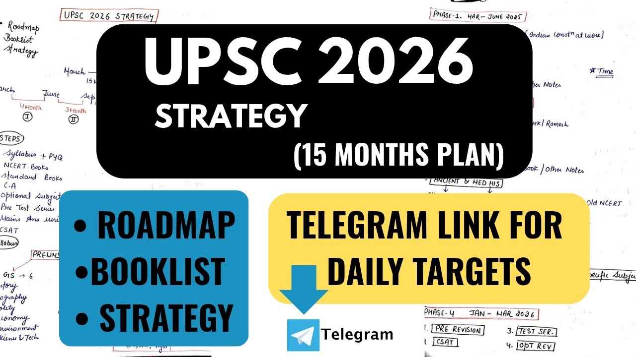 UPSC 2026 Complete Strategy With Daily targets #upsc2026 # ...