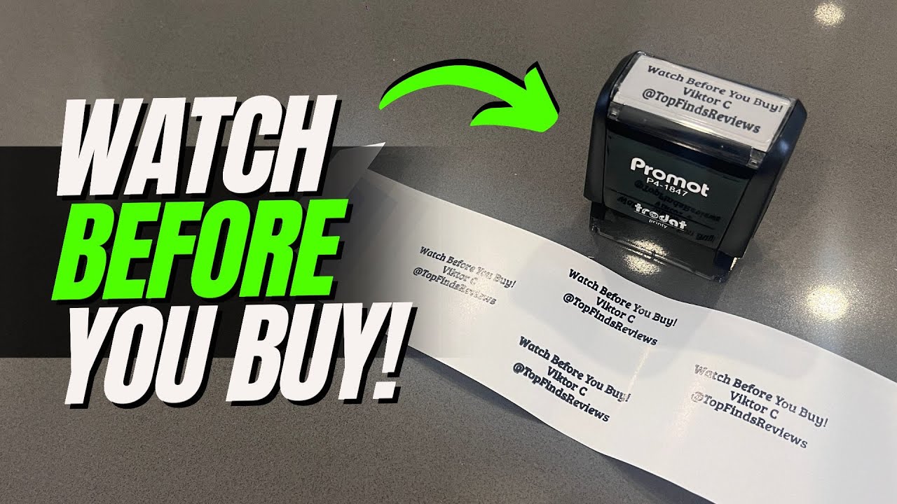 Watch This FIRST! - Custom Rubber Stamp - Trodat Promot CUSTOM stamps ...