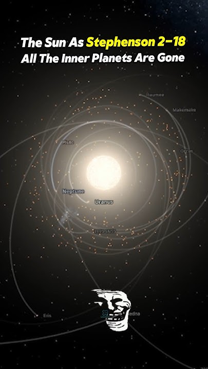 Replacing our sun with Stephenson 2-18 😨 #sun #universe #shorts #astronomy - YouTube
