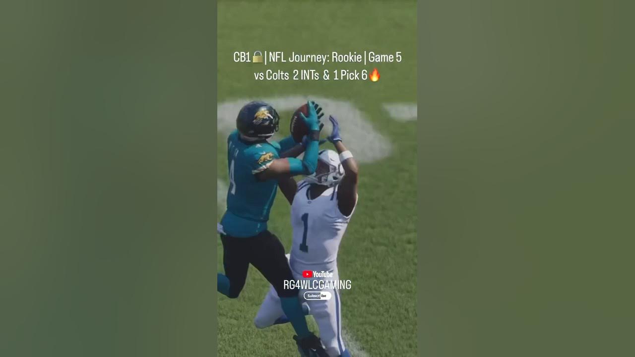 CB1 2 INT’s | NFL Journey: Rookie | Week 5 vs Colts #rg4wlcgaming - YouTube