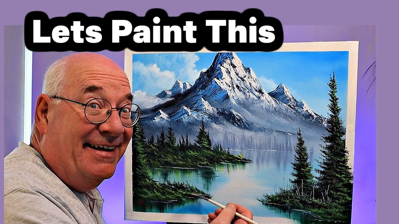 Step by Step Bob Ross Landscape for Beginners!| Stunning Beginner ...