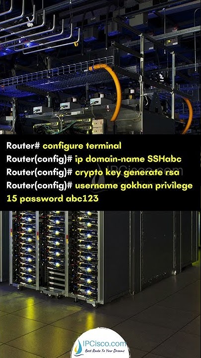 Quick Cisco SSH Config | www.ipcisco.com | Quick Configs - YouTube