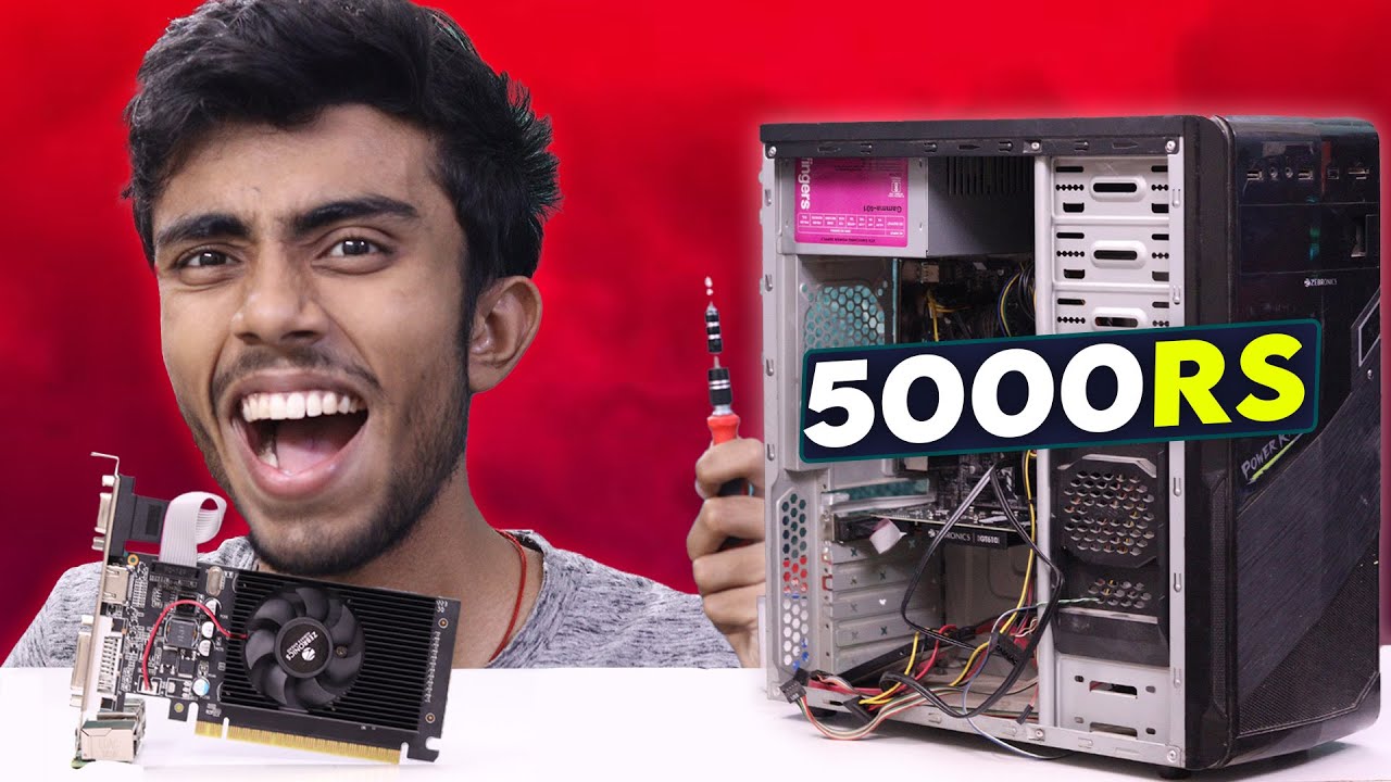 5000/- Rs PC Build!⚡Hard Gaming + Editing Live Test - The result will ...