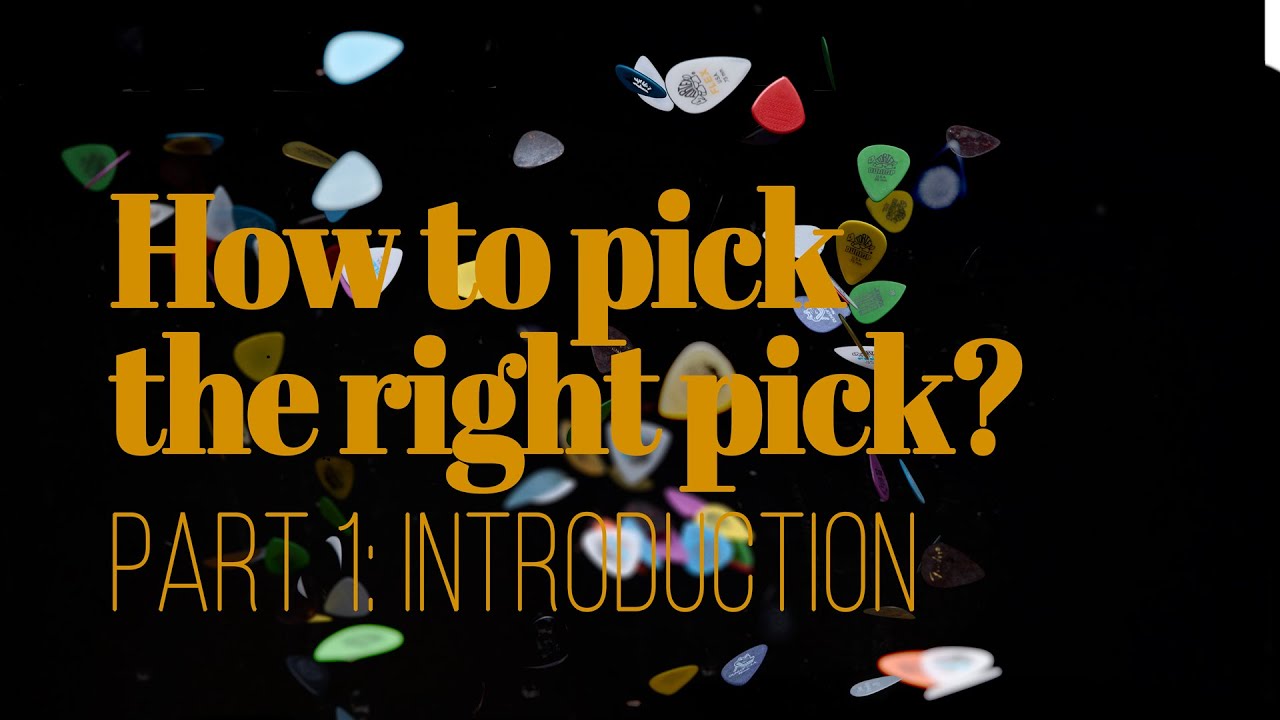 How to pick the right guitar pick part 1: Introduction (Jim Dunlop ...
