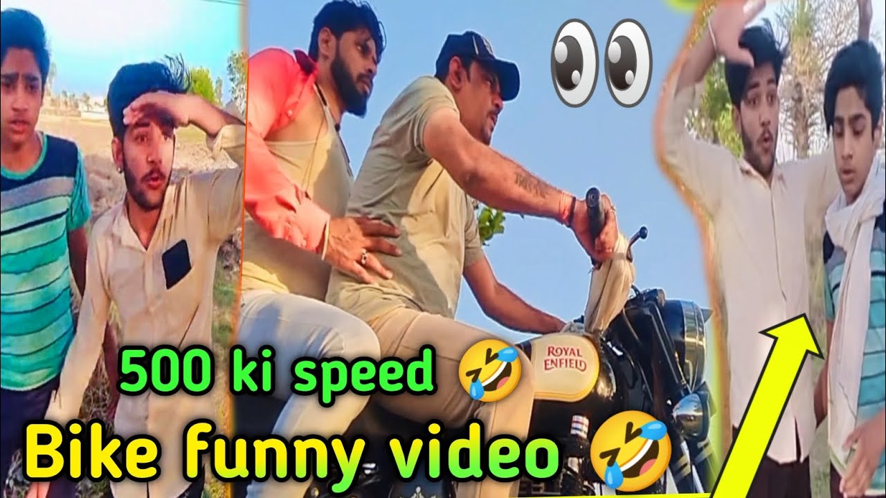 Bike funny comedy video 🤣🤣||tapori biker आए गांव में 🤣🤣 ...