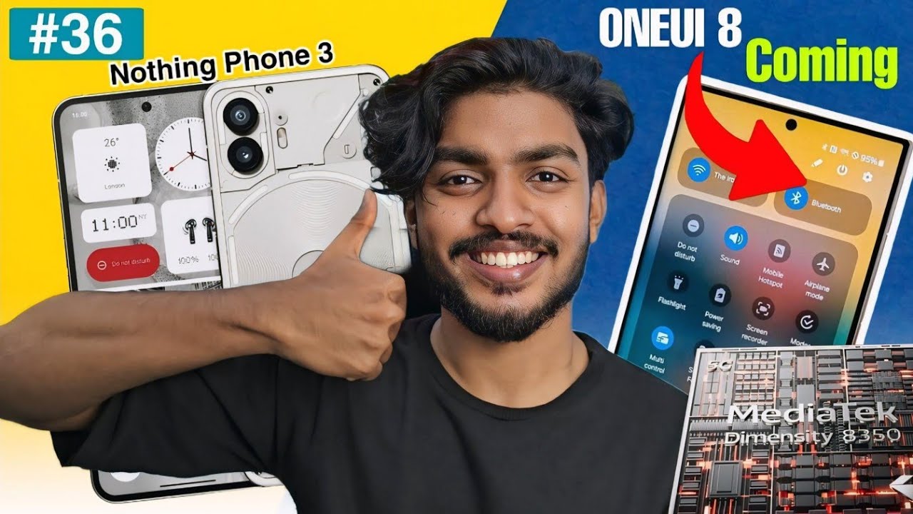 Tech with Abhinav | IQOO Neo 10R | Realme P3Ultra | Oneui 8 | Nothing Phone 3a | Jio New plan ...