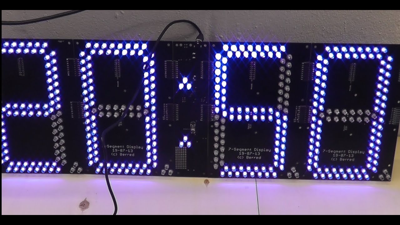 Digitaluhr selber gebaut, Modulbauweise, DIY - YouTube