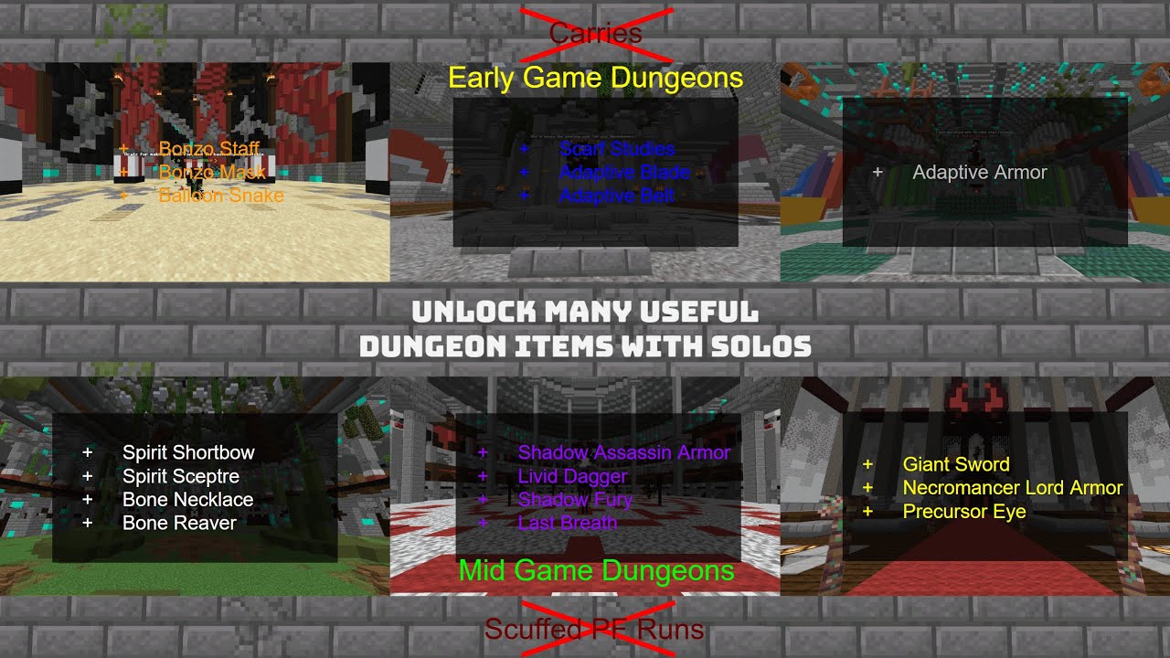 How To Solo Every Dungeon Floor (E-F6) | Hypixel Skyblock - YouTube