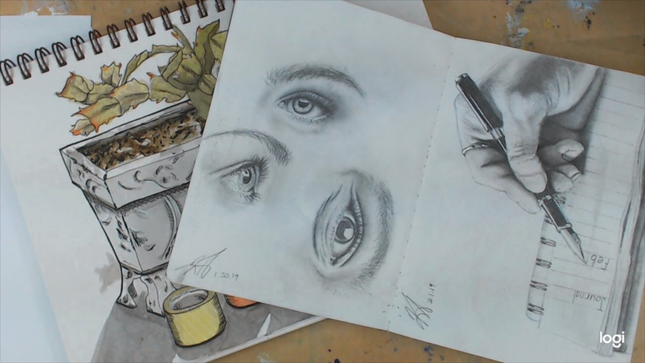 Learning To Draw *The Basics* Day ONE - YouTube