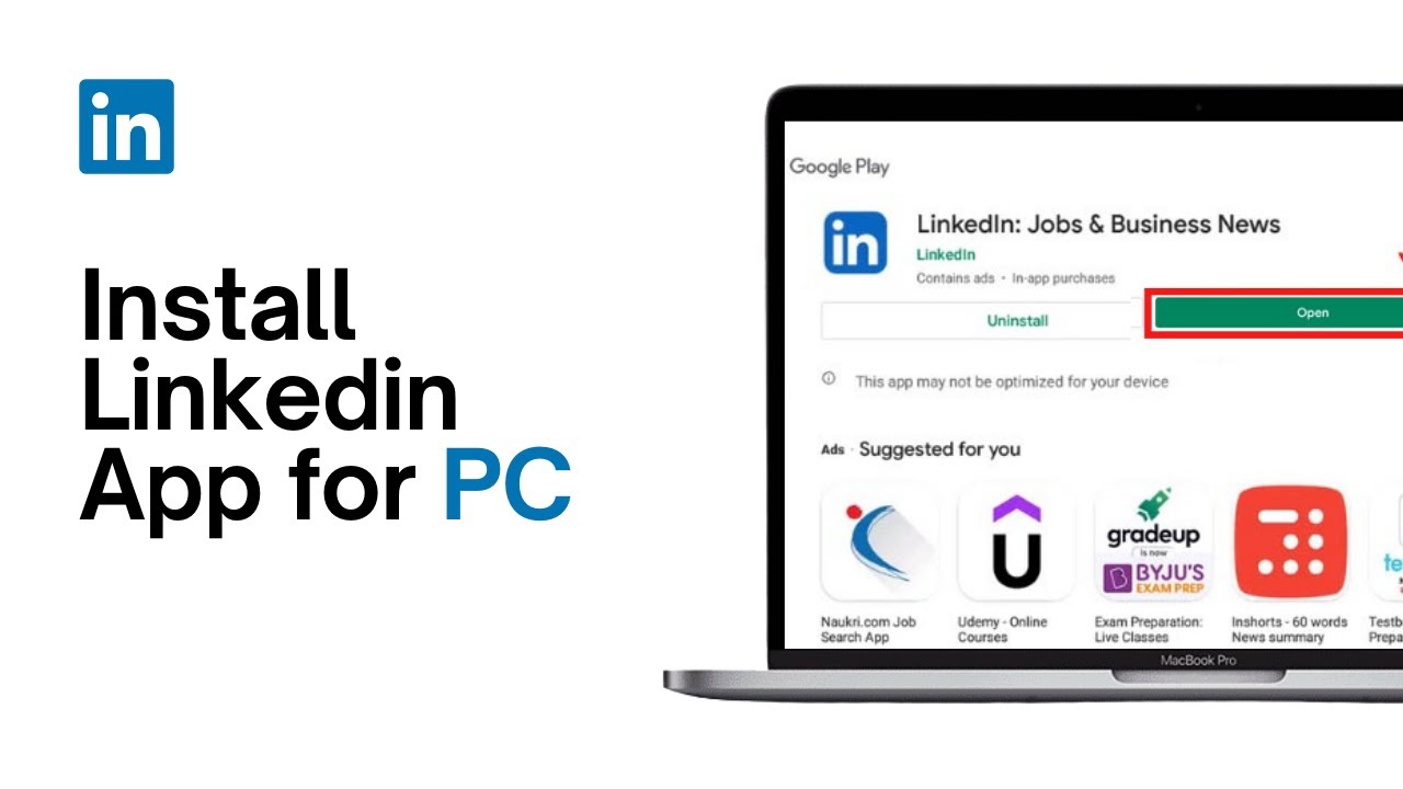How to Install Linkedin App in Laptop || Download Linkedin on PC - YouTube
