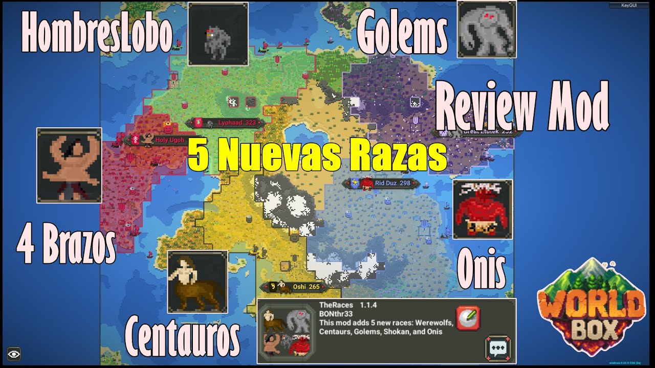 Descubre 'The Races': 5 Nuevas Razas en WorldBox | Análisis de Mod ...