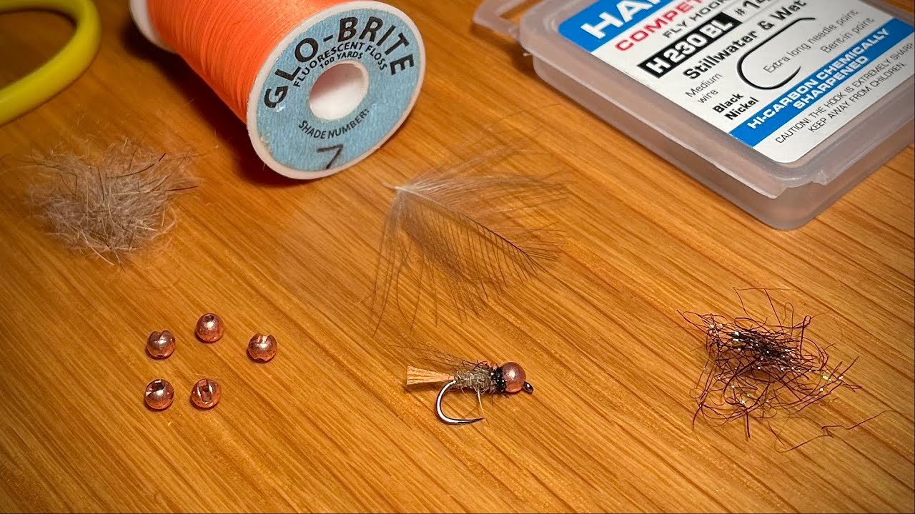 Orange Tag Hares Ear Nymph | Fly Tying - YouTube