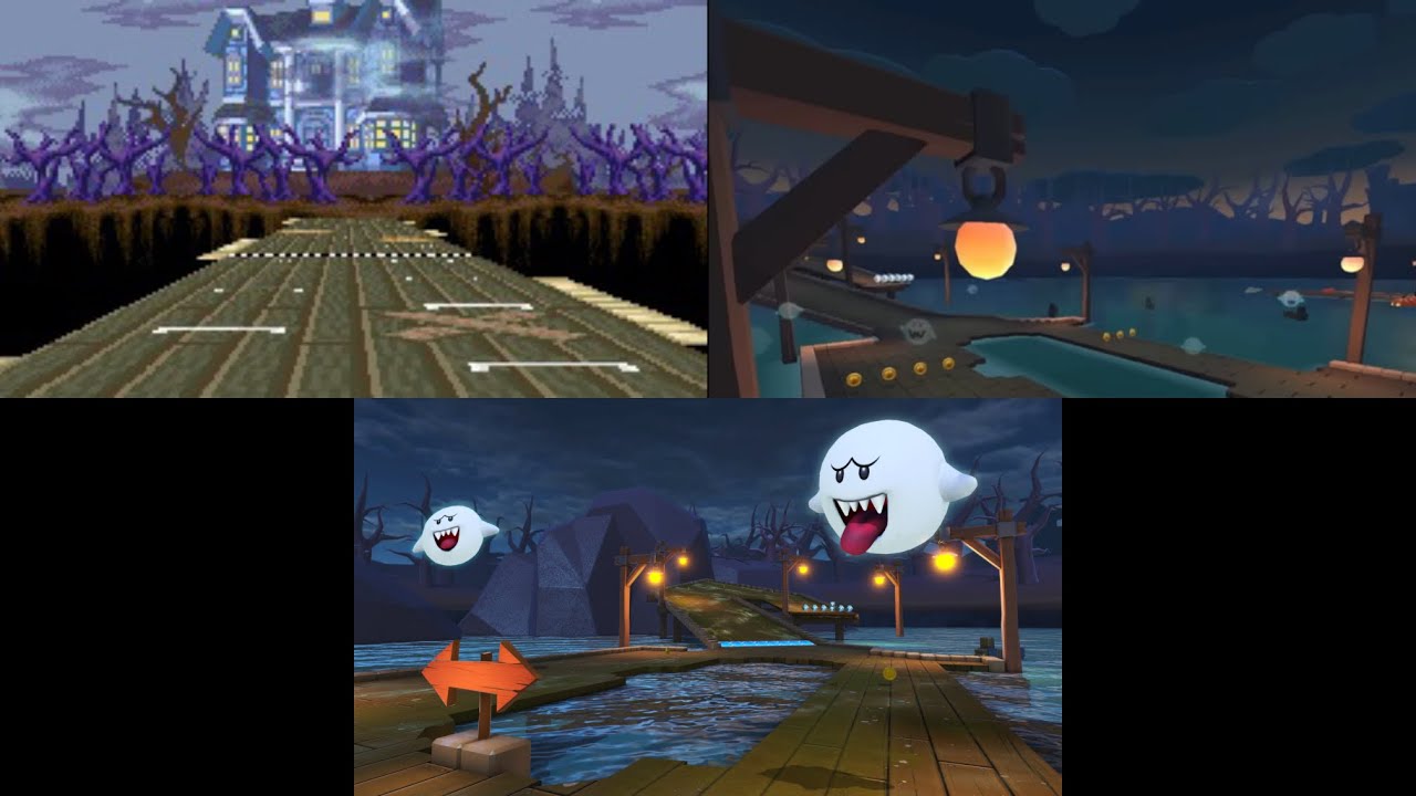 Mario Kart: Super Circuit OST Boo Lake Music Sample Comparison - YouTube