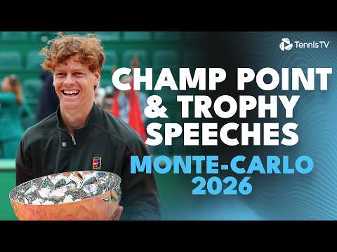 Jannik Sinner Championship Point, Trophy Lift & Speeches 🏆 Monte-Carlo 2026