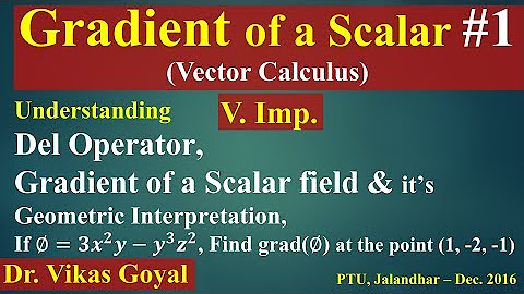Gradient (Vector Calculus) - YouTube
