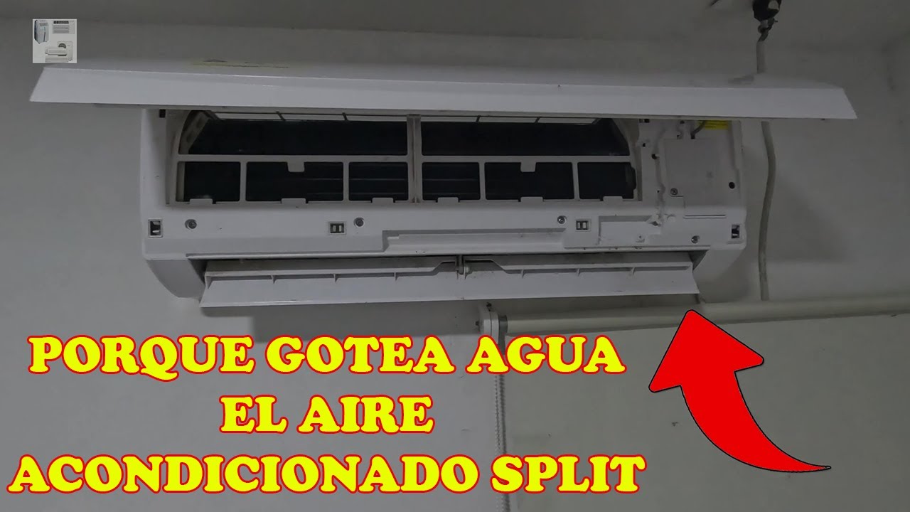 Porque gotea agua el aire acondicionado Split - YouTube
