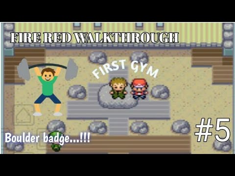 Pokemon Fire Red Part-5. Our first badge - YouTube