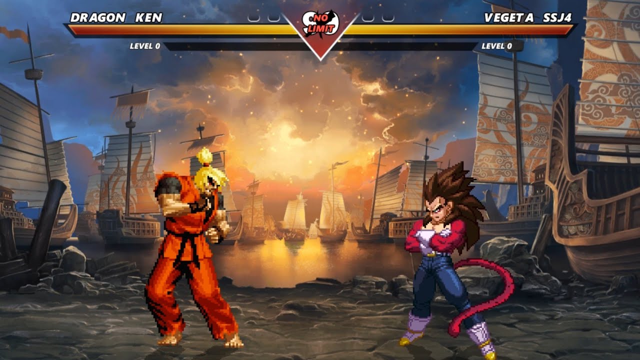 DRAGON KEN vs VEGETA SSJ4 - The most epic fight! - YouTube