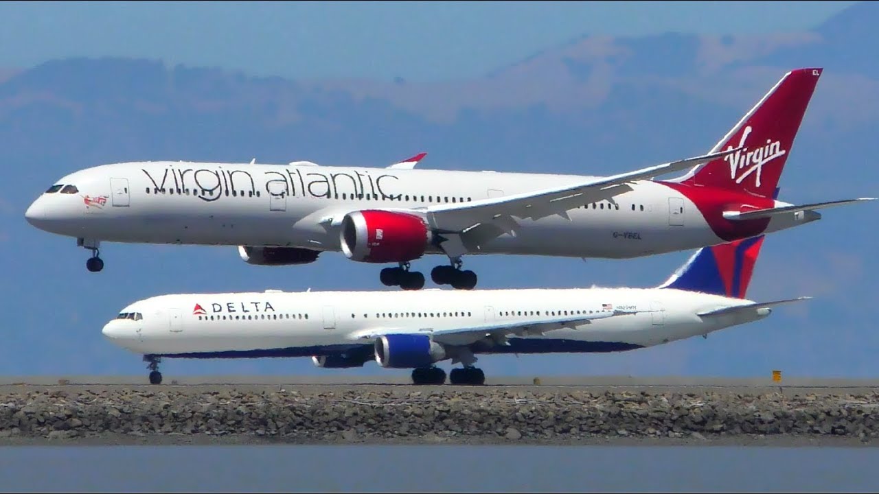 JAWDROPPING Afternoon Heavy Aircraft LANDINGS | San Francisco Plane ...