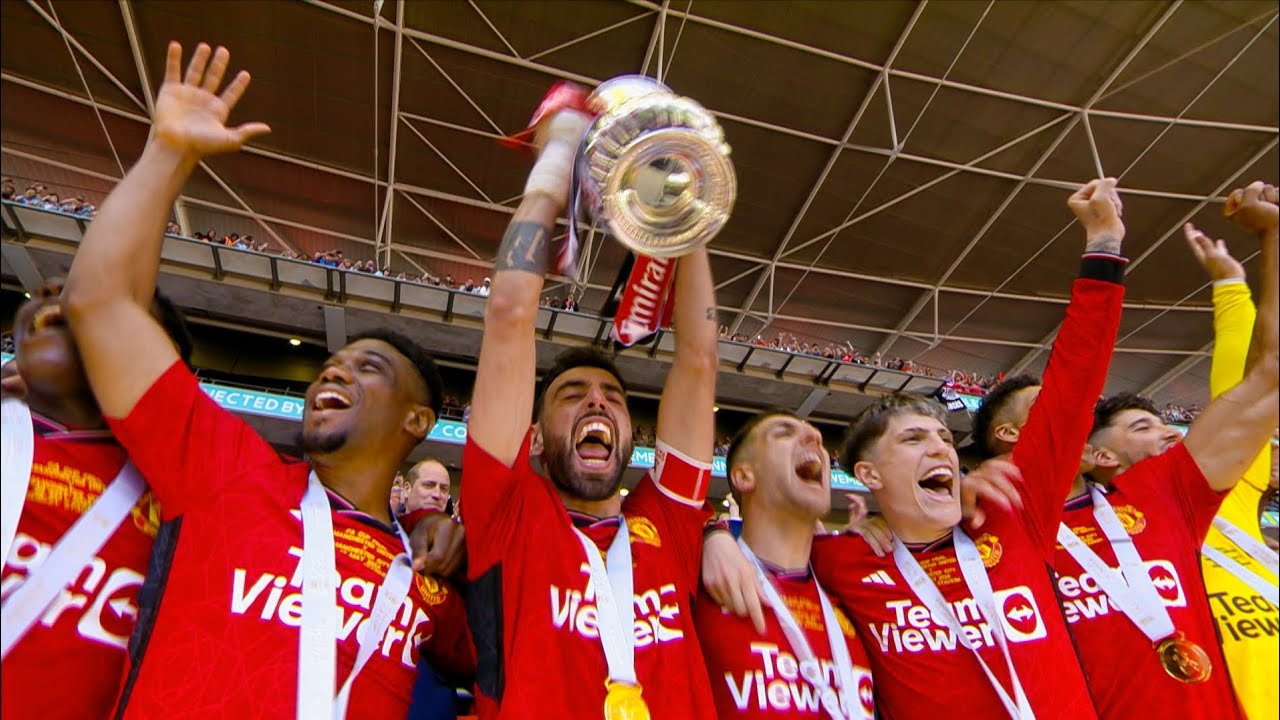 AKHIRNYA!!! MU berhasil angkat trophy kalahkan MAN CITY DI FA CUP 2024 ...