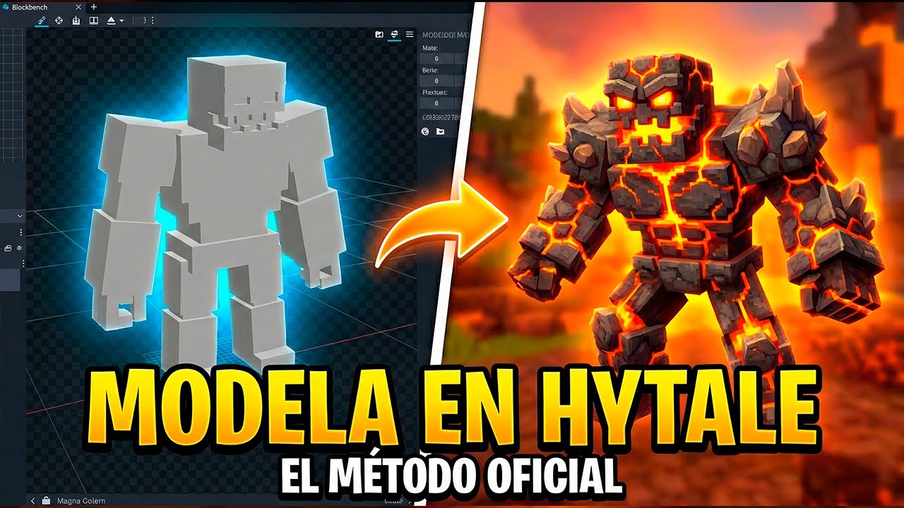 Cómo Modelar en Hytale: Guía Tutorial del Plugin Blockbench - YouTube