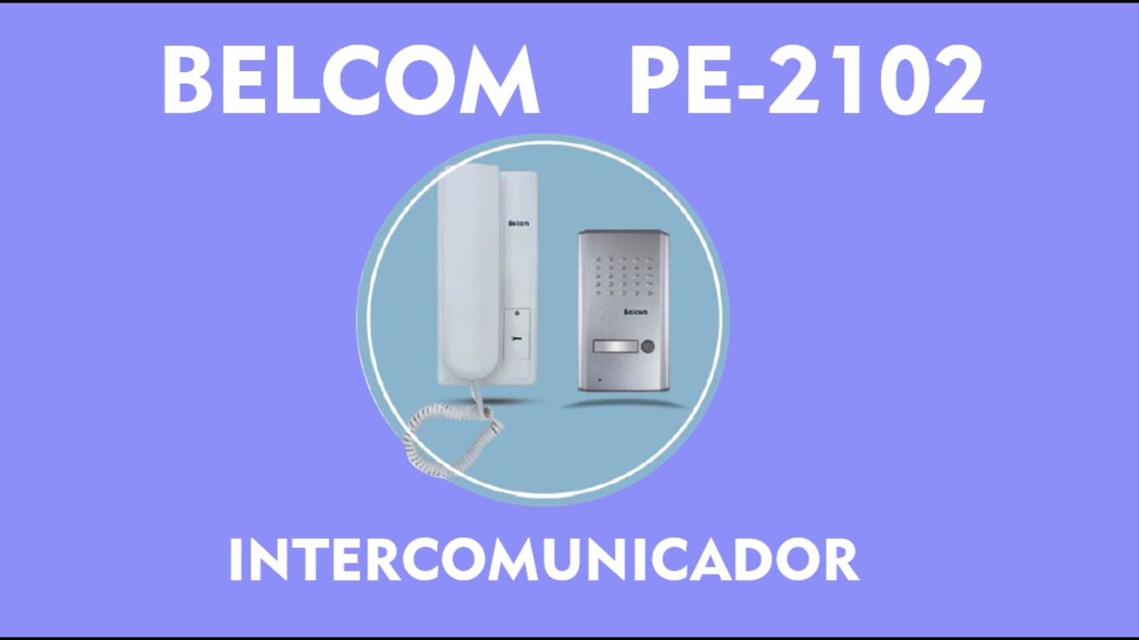 Instalacion de un intercomunicador Belcom PE-2102 - YouTube