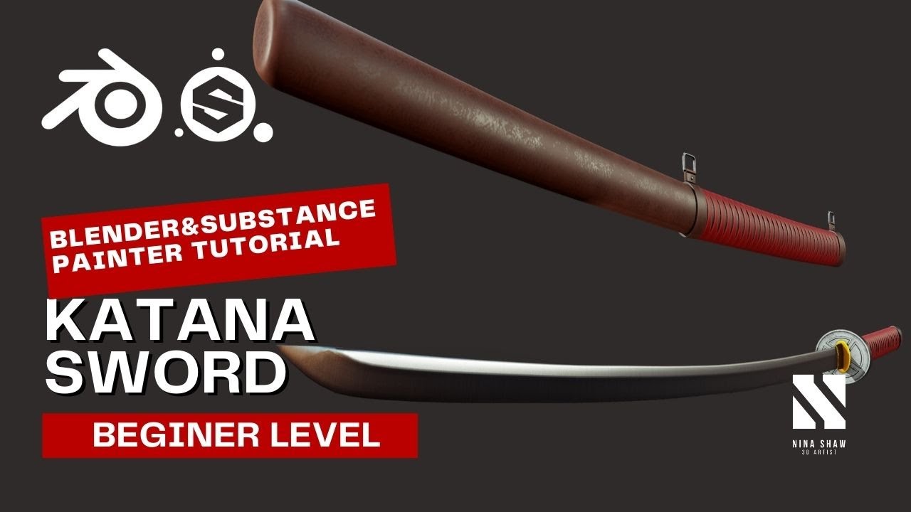 Katana Sword | Blender/SubstancePainter - YouTube