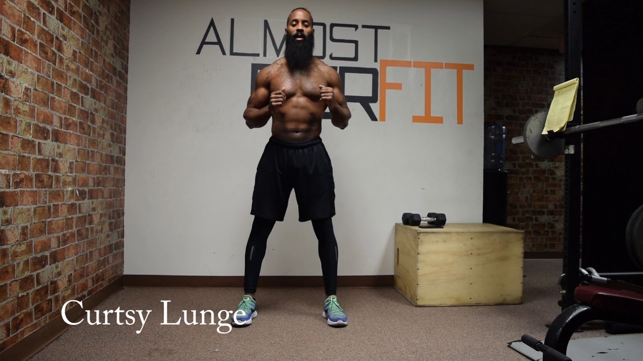 Curtsy Lunge - YouTube