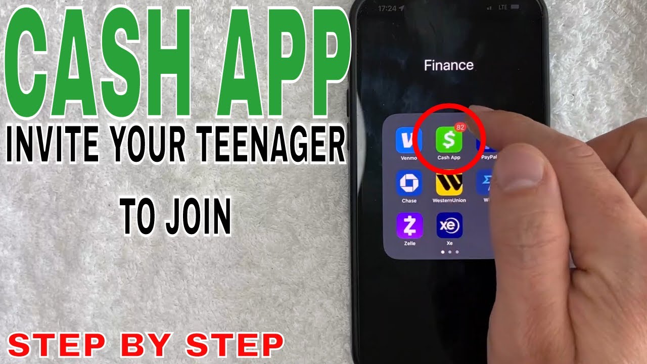 How To Invite Your Minor Teenager To Join Cash App 🔴 - YouTube