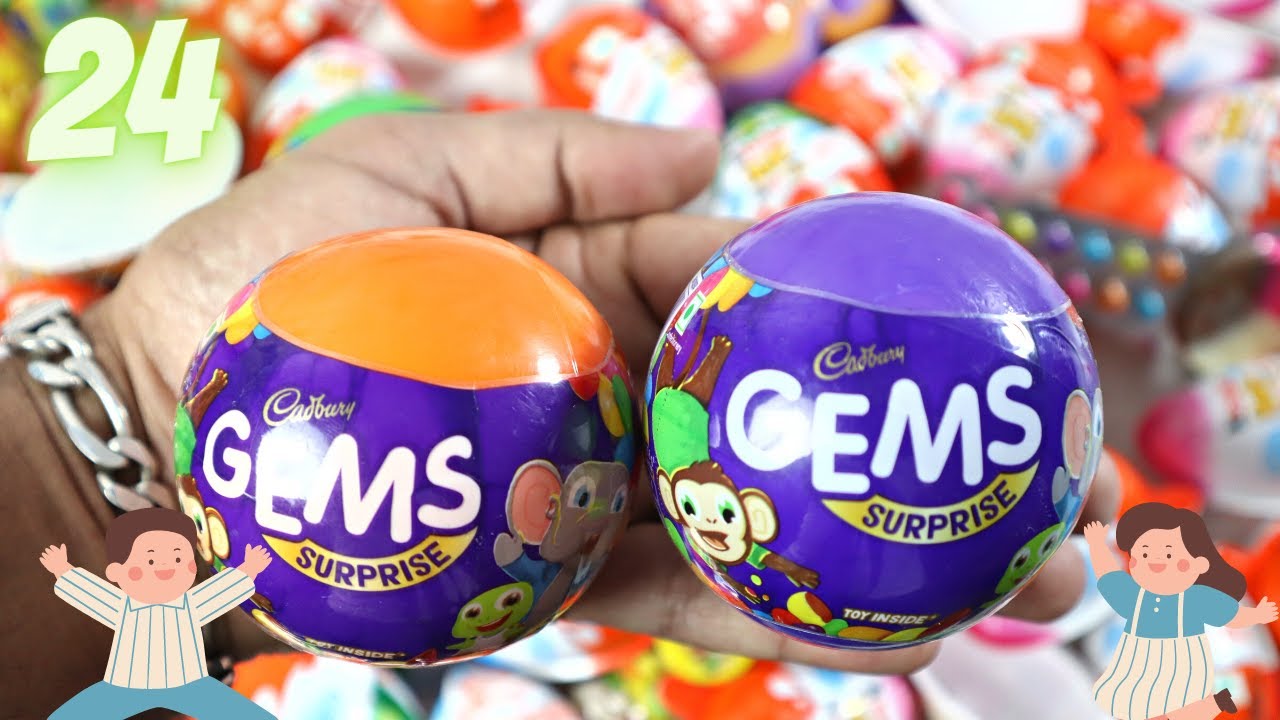 Cadbury Gems Surprise Balls opening - YouTube