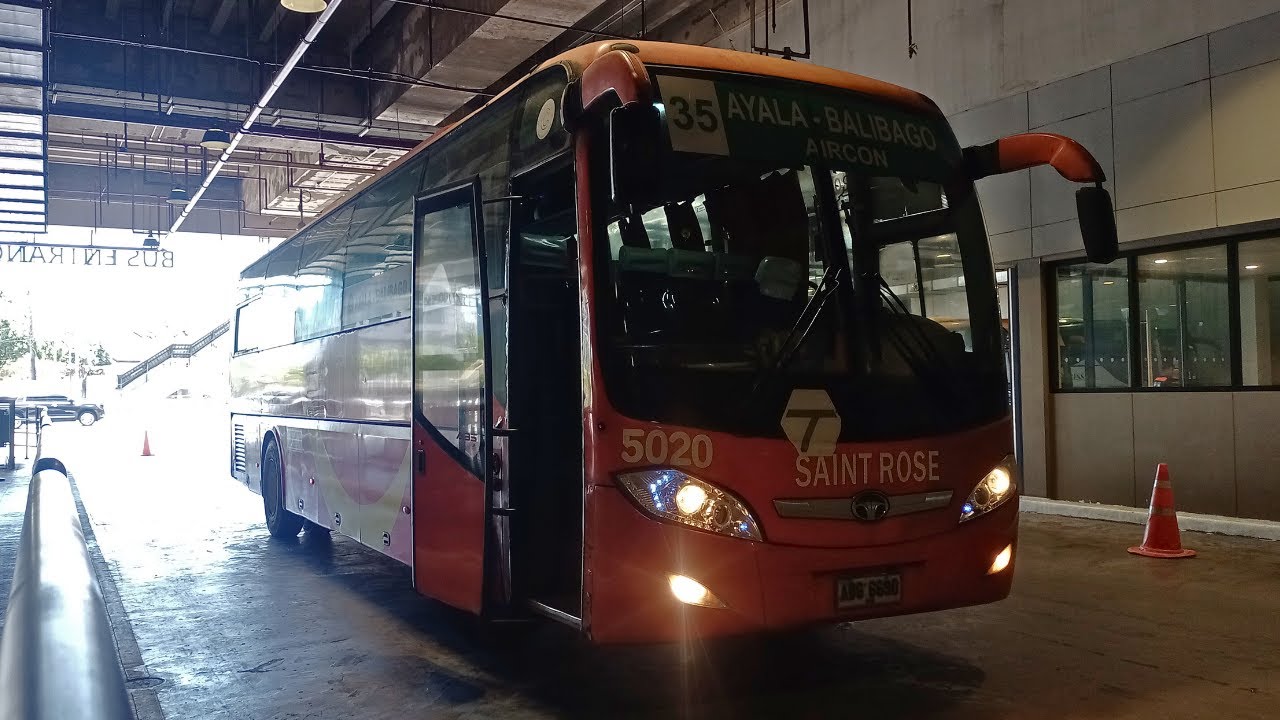 Onboard Saint Rose Transit 5020 Balibago to Ayala (Guilin Daewoo) - YouTube