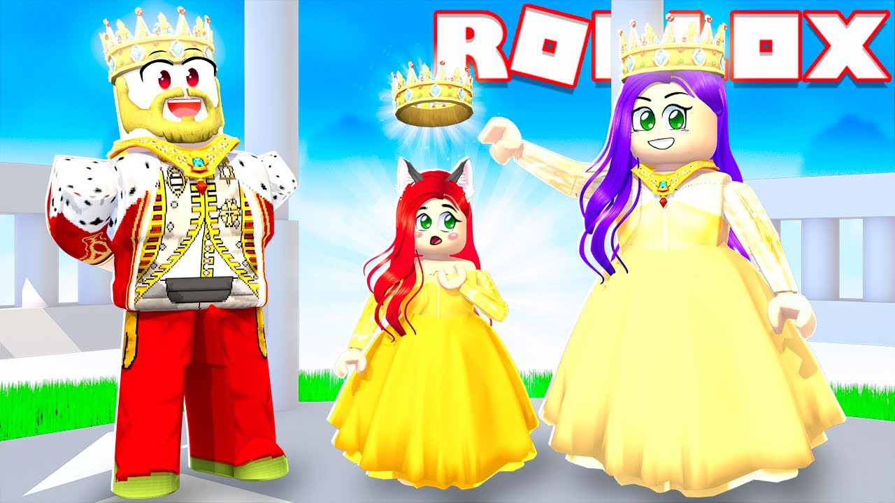 ADOPTADA POR UN REY Y UNA REINA EN ROBLOX 😱 CROWN ACADEMY en español ...