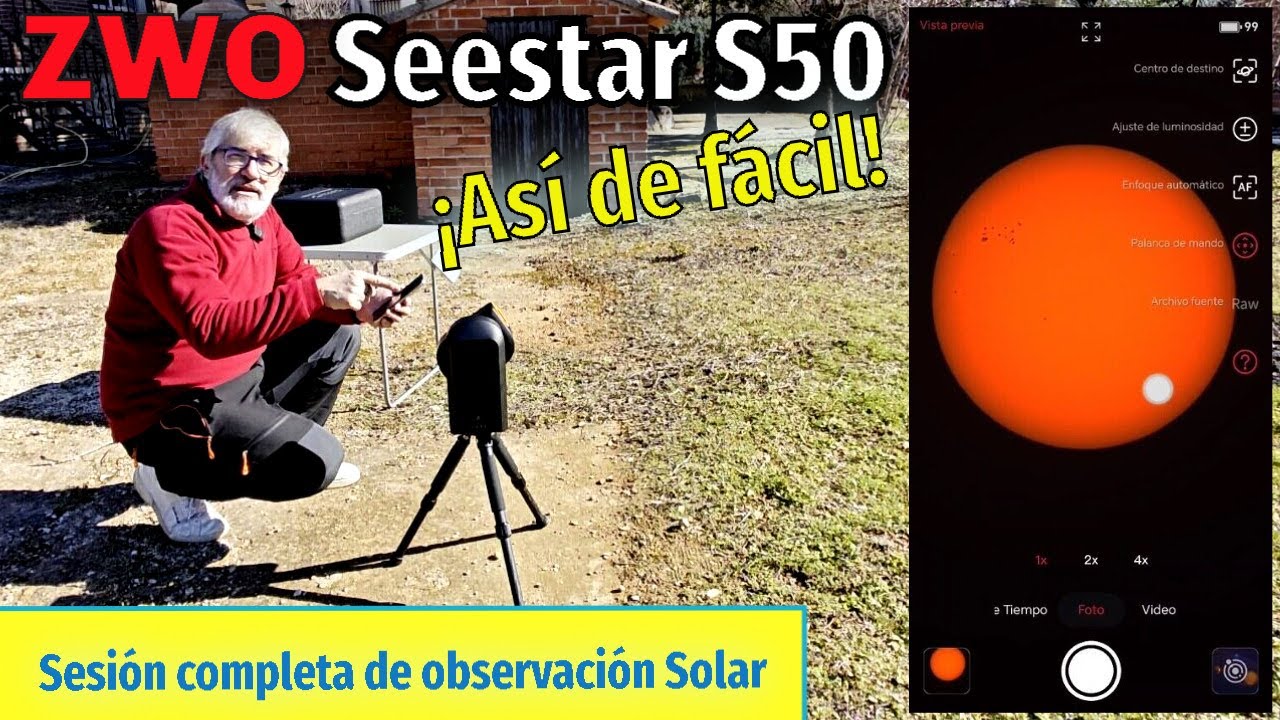 🔭 ZWO SEESTAR S50 | Tutorial de observación Solar - YouTube