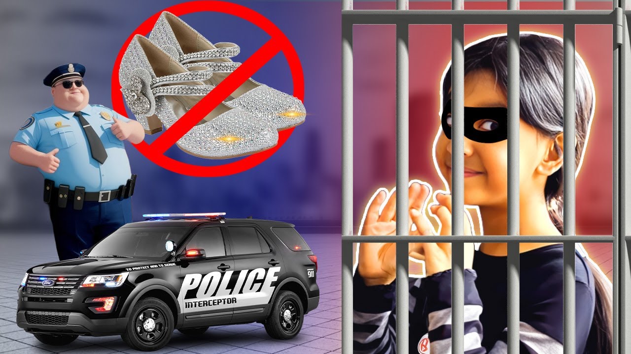 Esha and Soha Cops and Robbers Pretend Play for Kids | Fun Police Chase ...