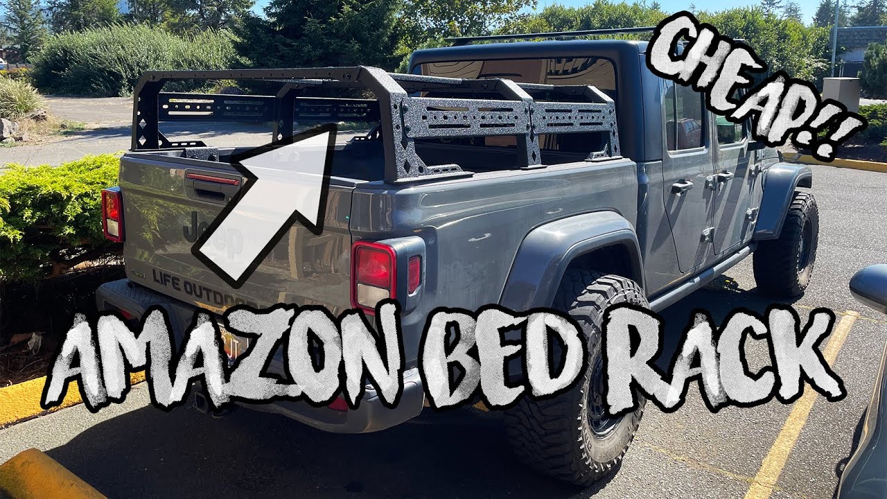 Cheapest Amazon Bed Rack! (Jeep Gladiator Diesel) - YouTube