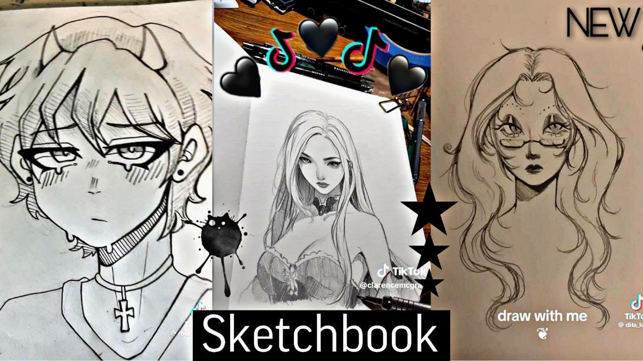 📖 Sketchbook drawing and doodle ideas | ALT/Y2K 2024 | ART compilation ...