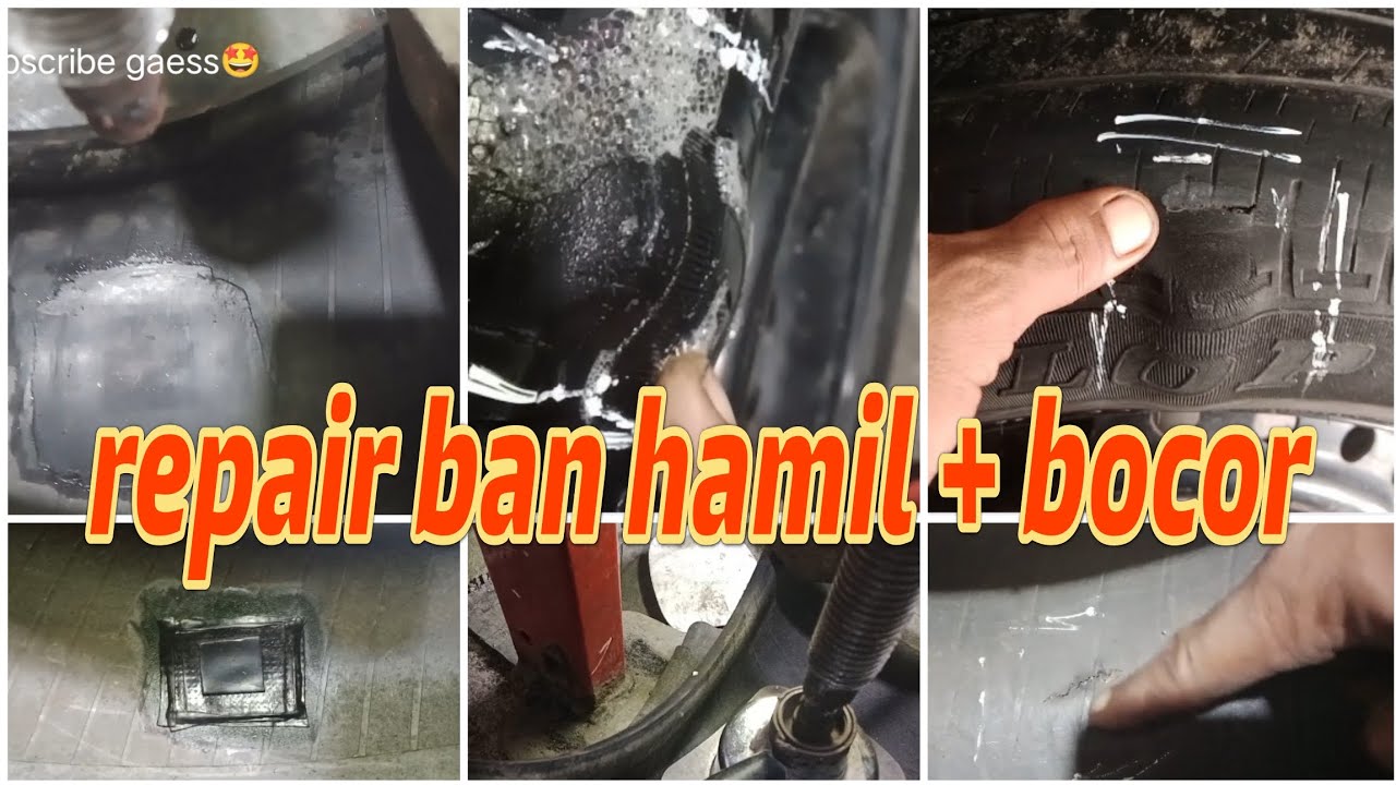 repair ban, ban tubeless, tambal hot press, tambal tip top. - YouTube
