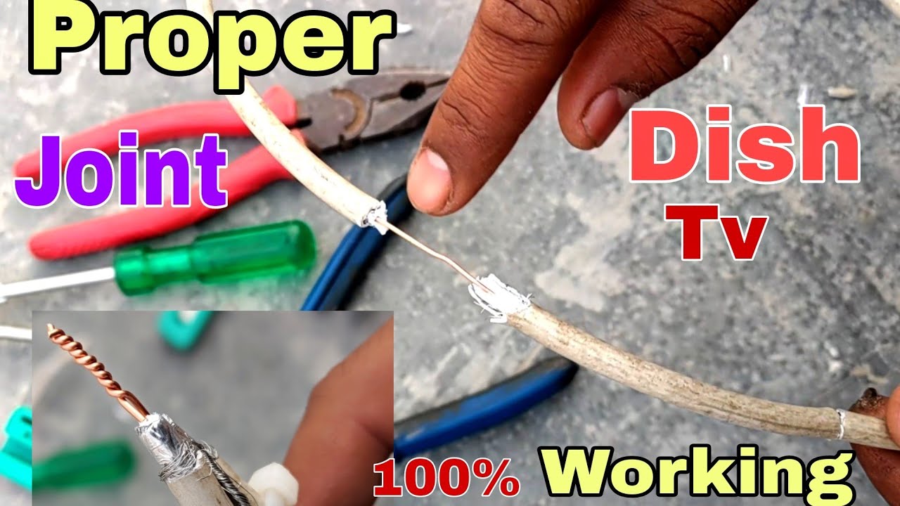 Dish tv All Type Cable Joint Proper, Dish tv joint 100% Working, Dish ...