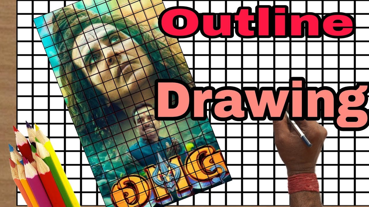 OMG Movie Poster Outline Drawing 🔥😍🔥 - YouTube